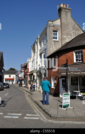High Street, Wimborne Minster, Dorset, England, United Kingdom Stock ...