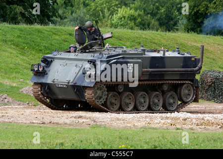 A British Army FV432 Armoured Personnel Carrier on the Salisbury Plain ...