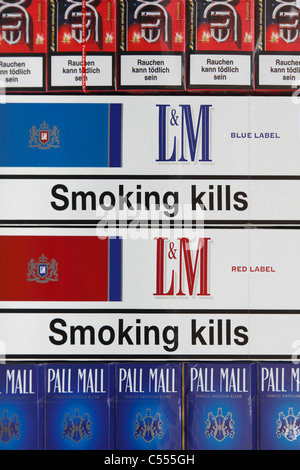 Smoking kills cigarettes cigarette pack packet box warning tag notice ...