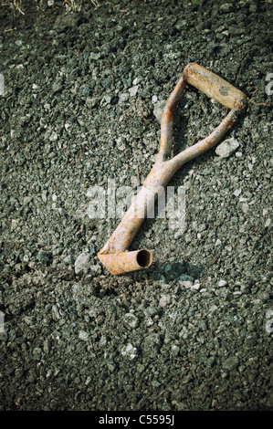 Rusted metal handle Stock Photo - Alamy
