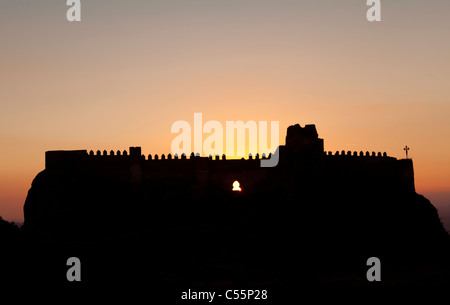 Spain. La Rioja. Clavijo. Castle built by the Moors. 9th century. Walls ...