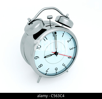 3D render of an alarm clock Stock Photo - Alamy