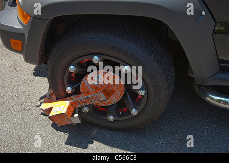 Car booted in Washington DC Stock Photo - Alamy