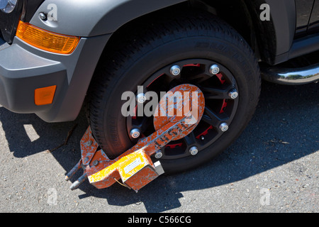 Car booted in Washington DC Stock Photo - Alamy