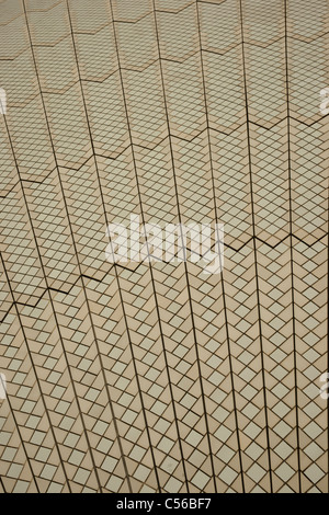 Detail of the Sydney Opera House roof referred to as shells are precast ...