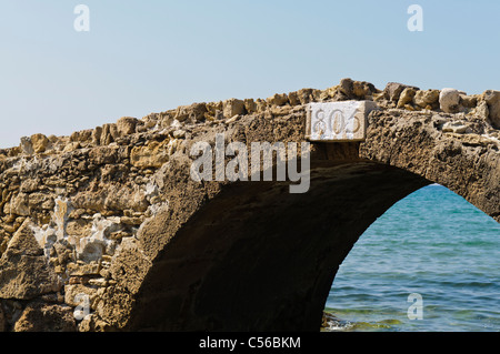 Zante, Greece - Argassi. Old bridge across the mouth a river, built in ...