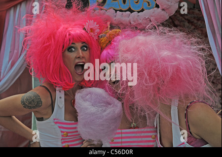 Candy floss stall on Brighton Palace pier, in the coastal town of ...
