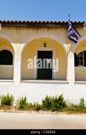 Greek post office boxes for village residences to collect mail Stock ...