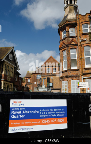 The derelict Royal Alexandra Hospital, Brighton, awaiting redevelopment ...