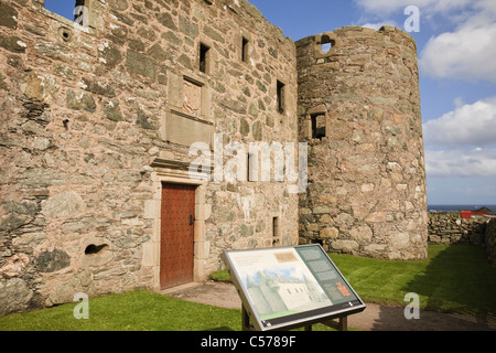 Ruins of 16th century medieval Muness Castle managed by Historic ...