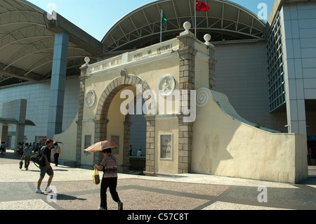 Old Macau archway at the Macau-China border, South East Asia Stock ...