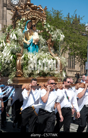 Manchester Italian Procession held each June in honour of Our Lady of ...