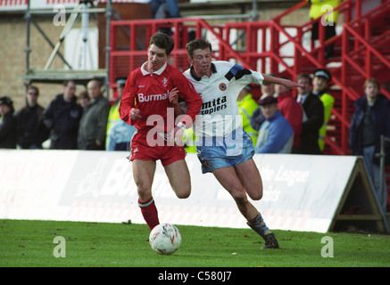Swindon Town V Aston Villa 16/2/92 Aston Villa footballer Steve ...
