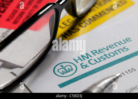 HM Revenue & Customs tax form Stock Photo - Alamy