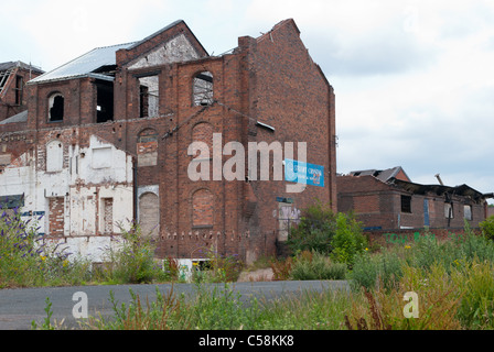 The derelict Stuart Crystal glassworks in Stourbridge, West Midlands ...