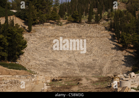 Greece. Argos. Greco-Roman Theatre. Ruins. Peloponnese Region Stock ...