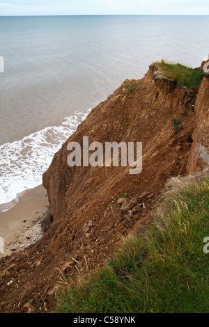 Clay cliff erosion on Yorkshire UK East coast Stock Photo - Alamy