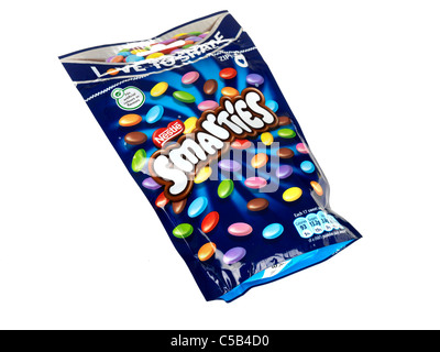 Packet of Smarties sweets Stock Photo - Alamy