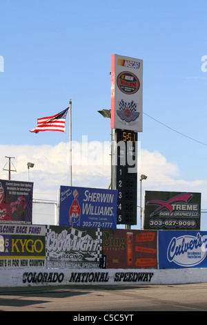 Denver, Colorado - The Colorado National Speedway is a paved oval track ...