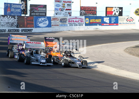 Denver, Colorado - A series of ERA Supermodified race cares are at the ...