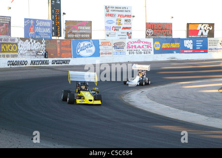 Denver, Colorado - A series of ERA Supermodified race cares are at the ...