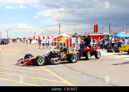 Denver, Colorado - A series of ERA Supermodified race cares are at the ...