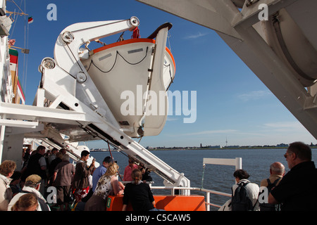 ferry Atlantis crossing between Cuxhaven and Heligoland (Helgoland ...