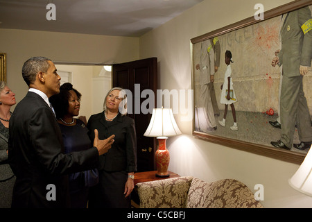 President Barack Obama with Ruby Bridges, who is the little girl ...