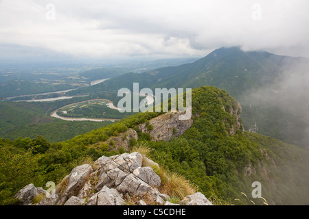 River Zapadna Morava, Serbia, Mountain Kablar, Jelica, meander Stock ...
