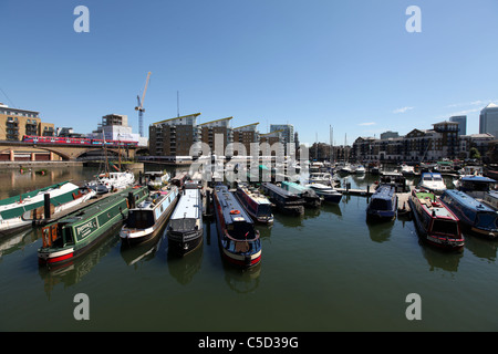 Boat Dock and Basin Marina Empty Awaiting Boating and Shipping Season ...