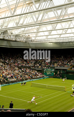 The outside courts under cover on day five of the 2024 Wimbledon ...