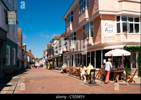 faversham town centre high street kent england uk gb Stock Photo ...