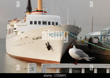 ferry Atlantis crossing between Cuxhaven and Heligoland (Helgoland ...