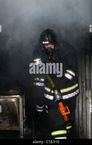 Fireman fire brigade service firefighter firefighters emergency Stock ...