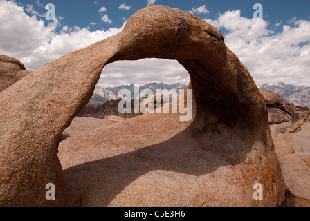 Mobius Arch Alabama Hills Sierra Nevada California Usa Stock Photo