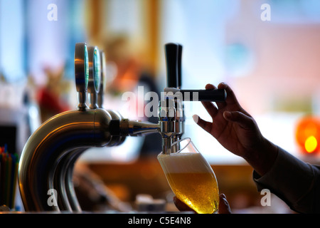 beer on tap Stock Photo - Alamy