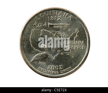 5 cents coin, Louisiana purchase, USA, 2004 Stock Photo - Alamy