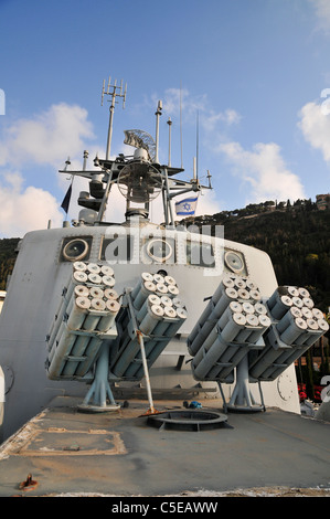Israel Haifa An Israeli navy missile boat Saar 2 class at the Haifa ...