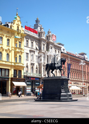 Ban Jelacic Square Zagreb Croatia Stock Photo - Alamy