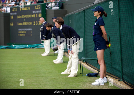 ball girl on tennis courts at Queens Club, Stella Artois tournament ...