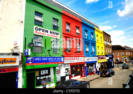 Colourful buildings at Southall West London Stock Photo - Alamy