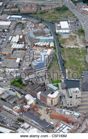Aerial view of Walsall Town Centre West Midlands England Uk Stock Photo ...