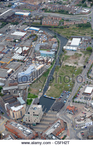 Aerial view of Walsall Town Centre West Midlands England Uk Stock Photo ...