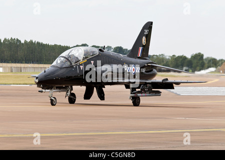RAF BAe Systems Hawk T.1 cockpit canopy and ejection seat Stock Photo ...