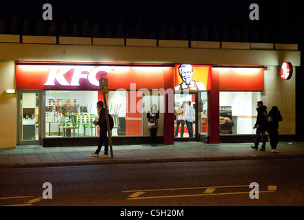 A KFC restaurant in a U.K. town Stock Photo: 25724322 - Alamy