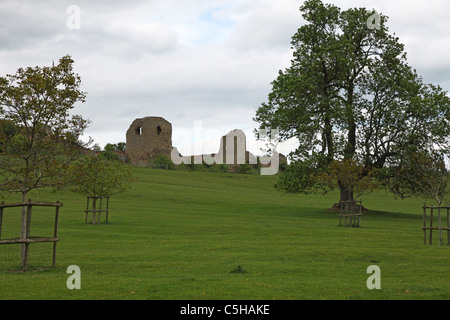 The ruins of Chartley Castle, a motte and bailey castle at Stowe-by ...
