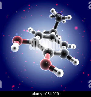 Dopamine, 3D molecular model Stock Photo - Alamy