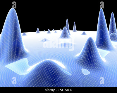 3D surface graph Stock Photo - Alamy
