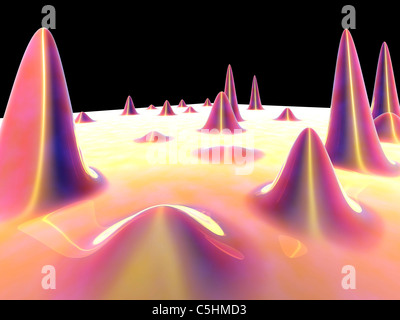 3D surface graph Stock Photo - Alamy