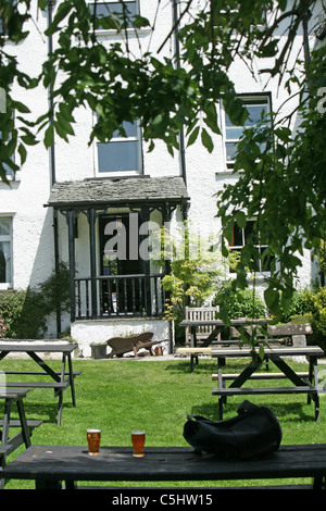 The Mortal Man Inn at Troutbeck in the Lake District, near Windermere ...